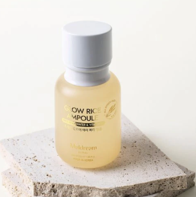 Glow Rice Ampoule Rice Bran Water & Vitamin C - Minaji